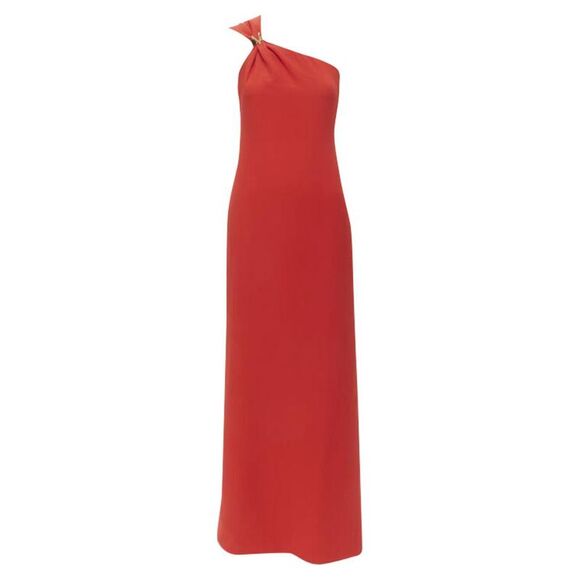 Versace | Dresses | Versace One Shoulder Formal Dress Women Red Red ...